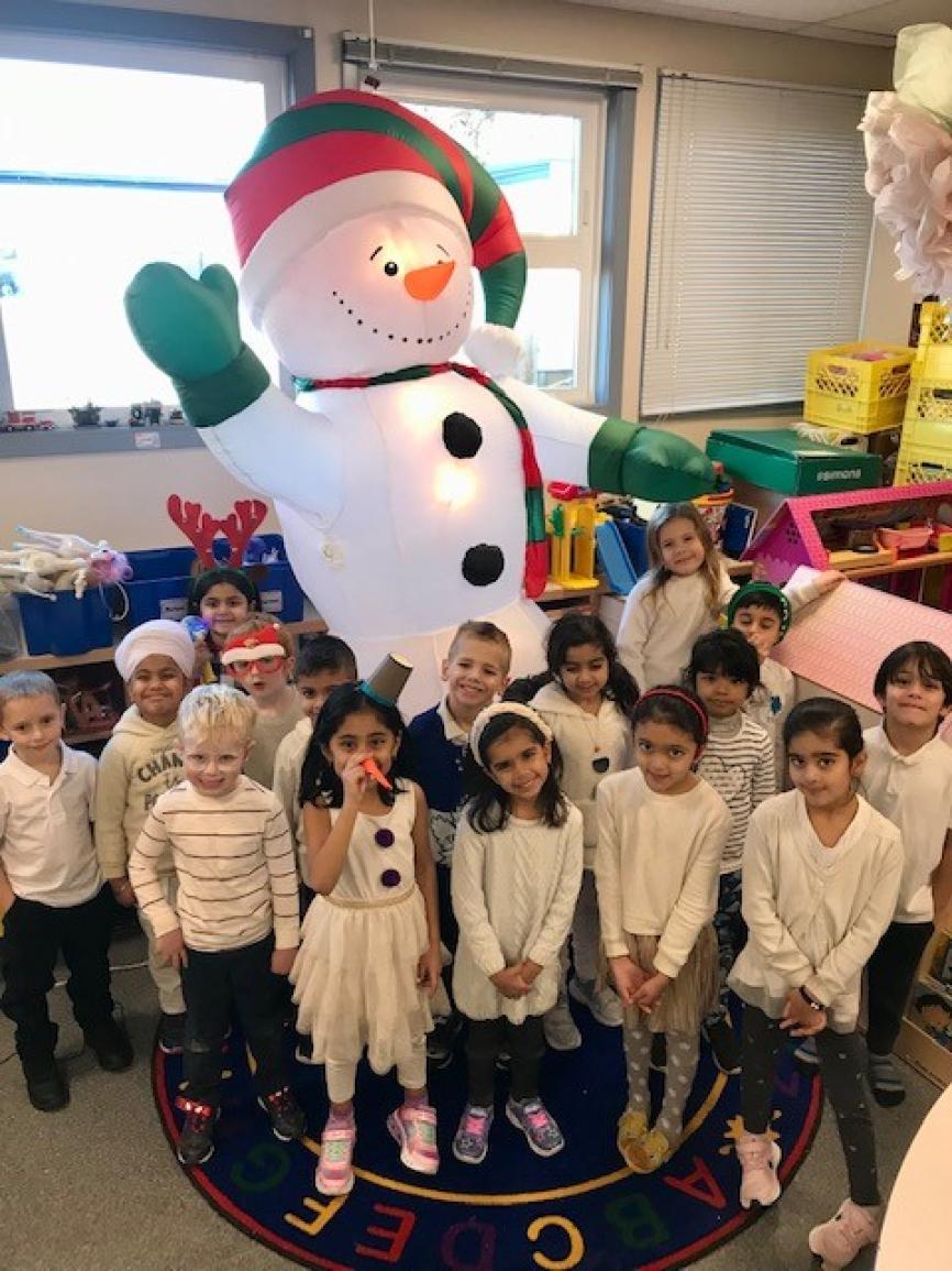 SPIRIT DAY #3 - SNOWMAN DAY | South Poplar Elementary